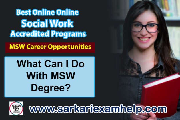 What Can I Do With MSW Degree? - Sarkari Exam Help